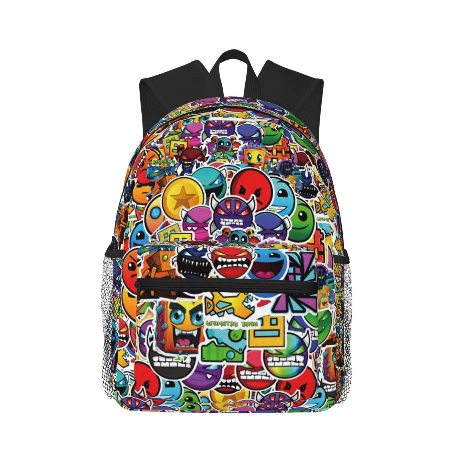 Geometry Dash Backpack Lightweight Travel Daypack Bookbag Adjustable ...