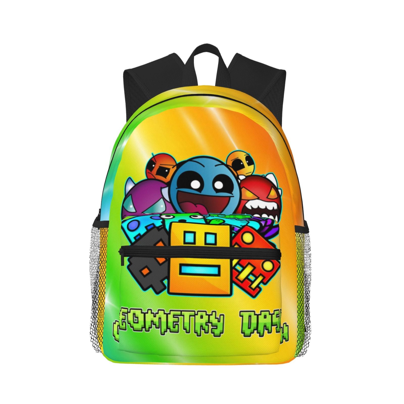 Geometry Dash Backpack Lightweight Travel Daypack Bookbag Adjustable ...