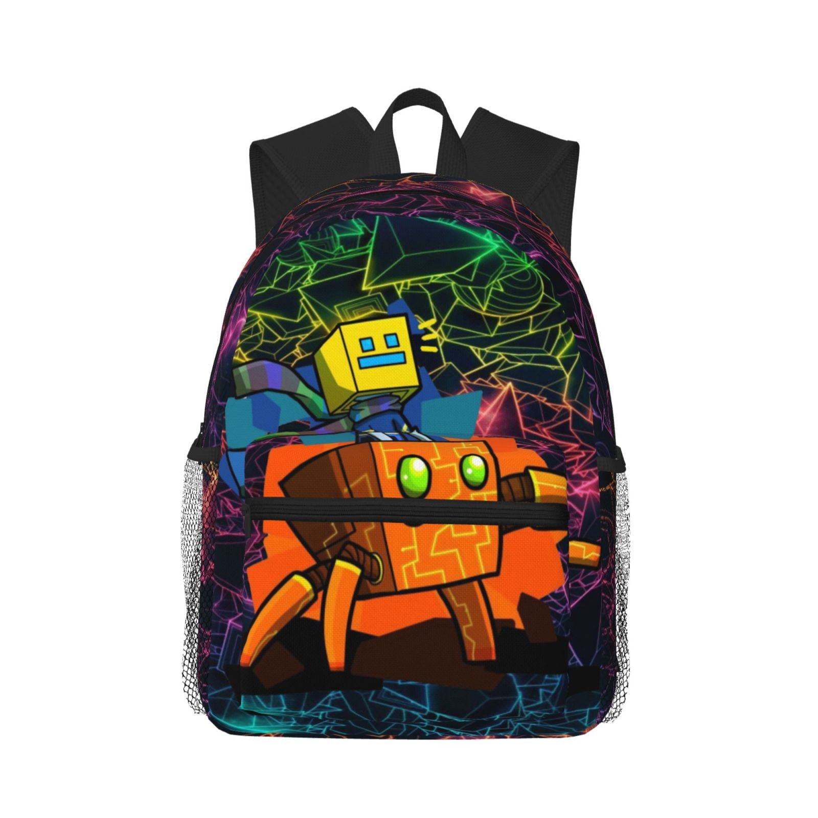 Geometry Dash Backpack Lightweight Travel Daypack Bookbag Adjustable ...
