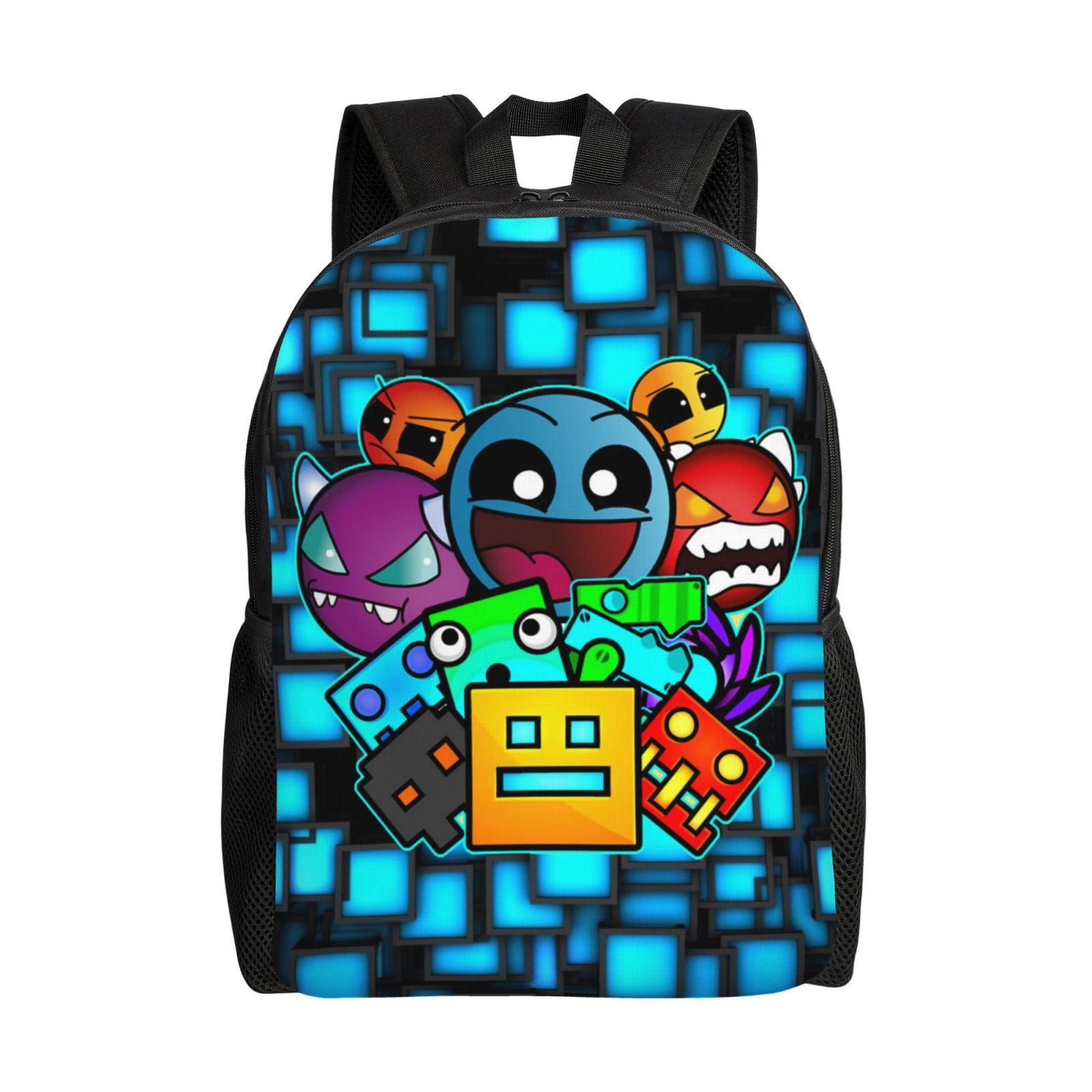 Kids Geometry Dash Backpacks School Bag Bookbag Casual Daypack ...