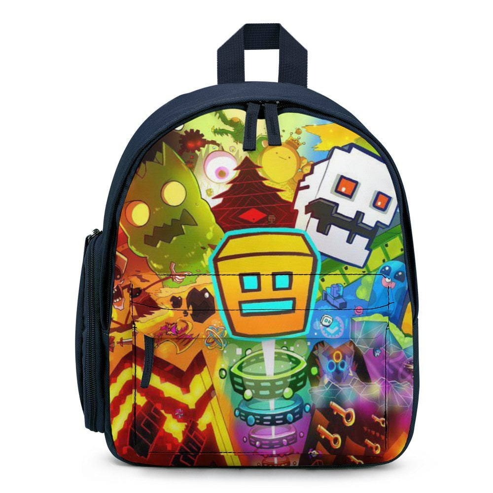 Geometry Dash Backpacks Bookbag Casual Daypack Backpacks for Travel ...