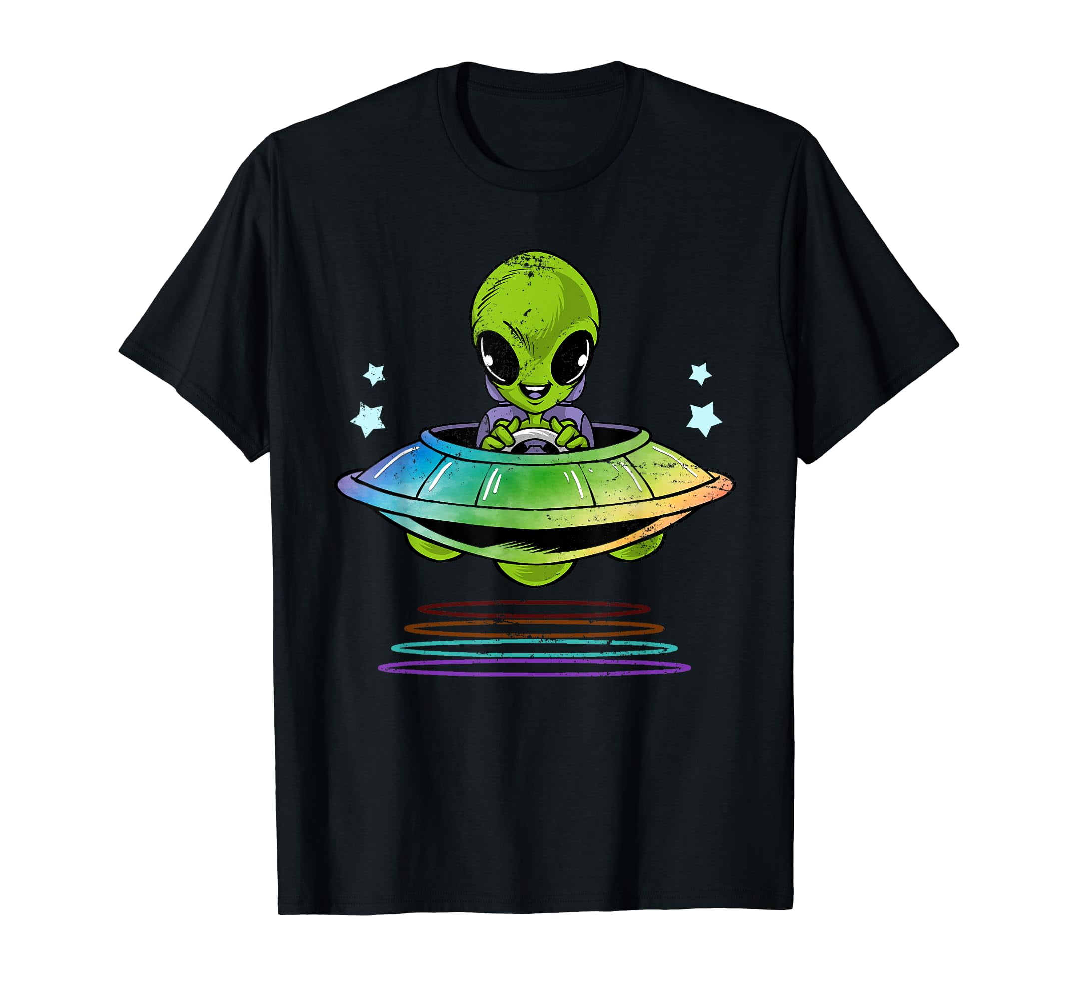 Kids Gift Idea Cute UFO Alien T-Shirt - Walmart.com