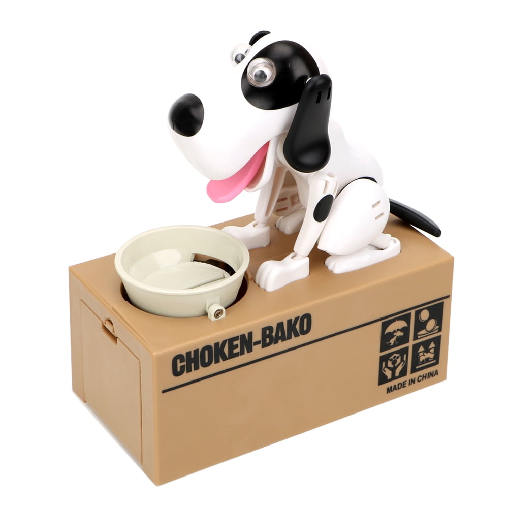Kids Gift Money Saving Box Cartoon Robotic Dog Steal Coin Bank Plastic ...