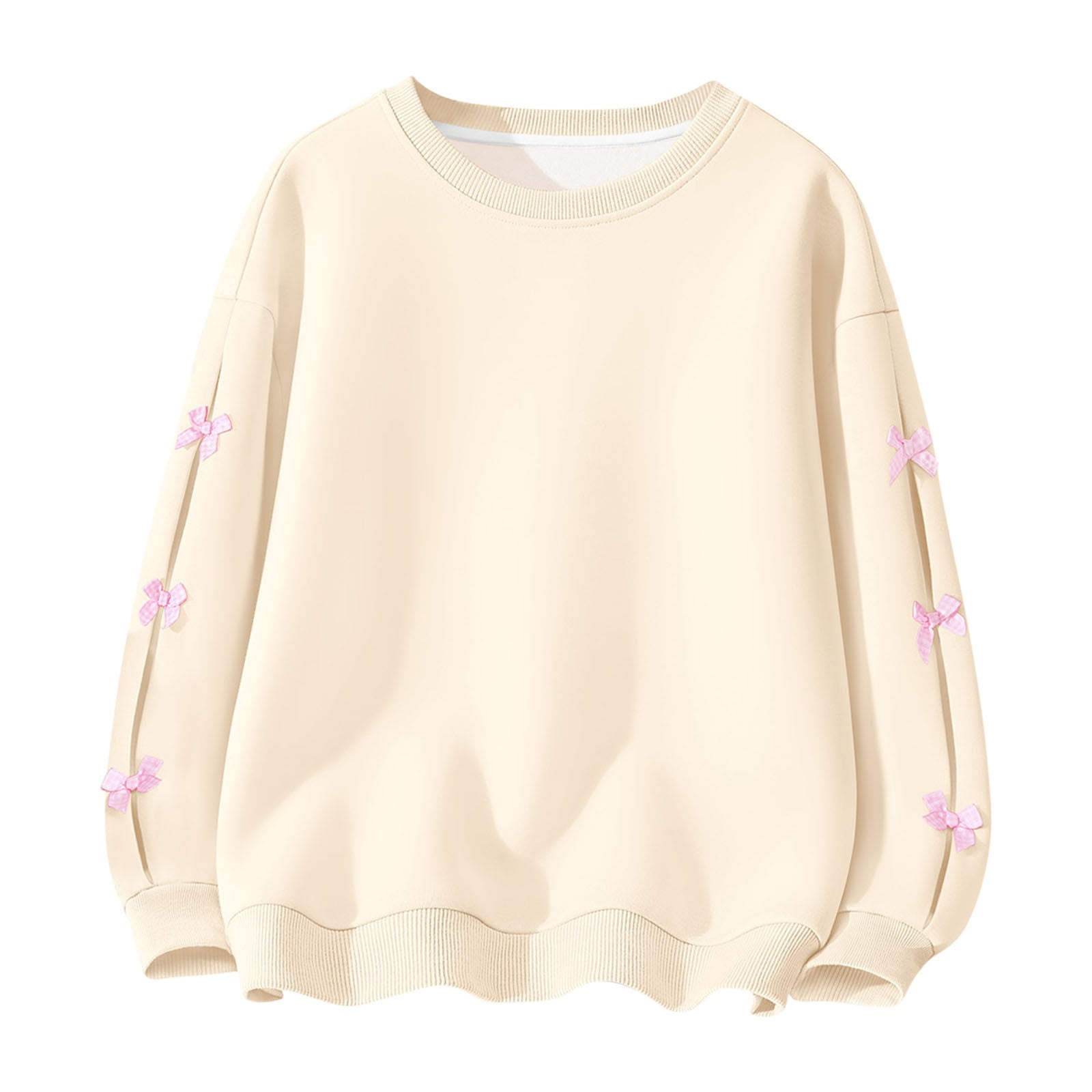 Kids Girl Boy Crewneck Spandex Outfits Sweatshirt for Kid Pullover Bow ...