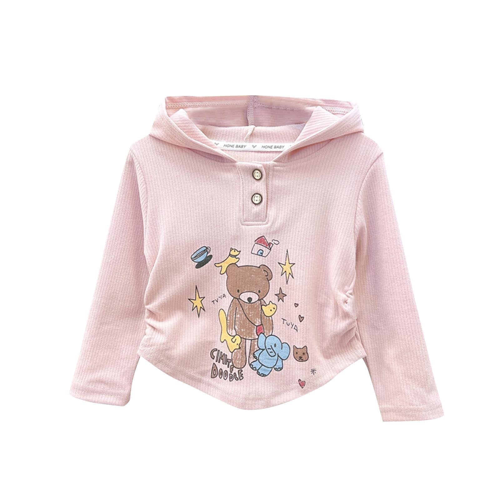 Kids Girl Boy Long Sleeve Graphic Hoods Outfit Sweatshirt for Child ...