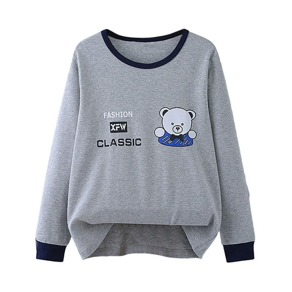 Kids Girl Boy Warm Plain Top Blouses for Kid Long Sleeve Boat Neck ...