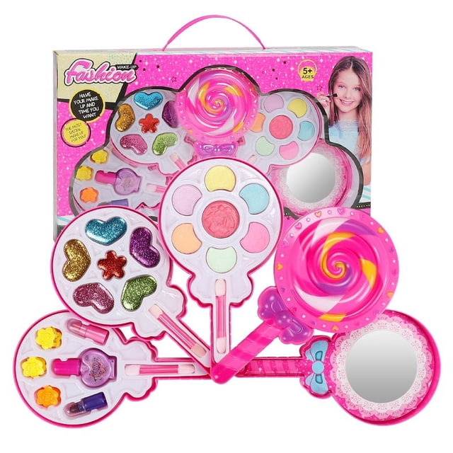 Kids Girl Cosmetics Play Set - Washable and Non Toxic - Princess Real ...