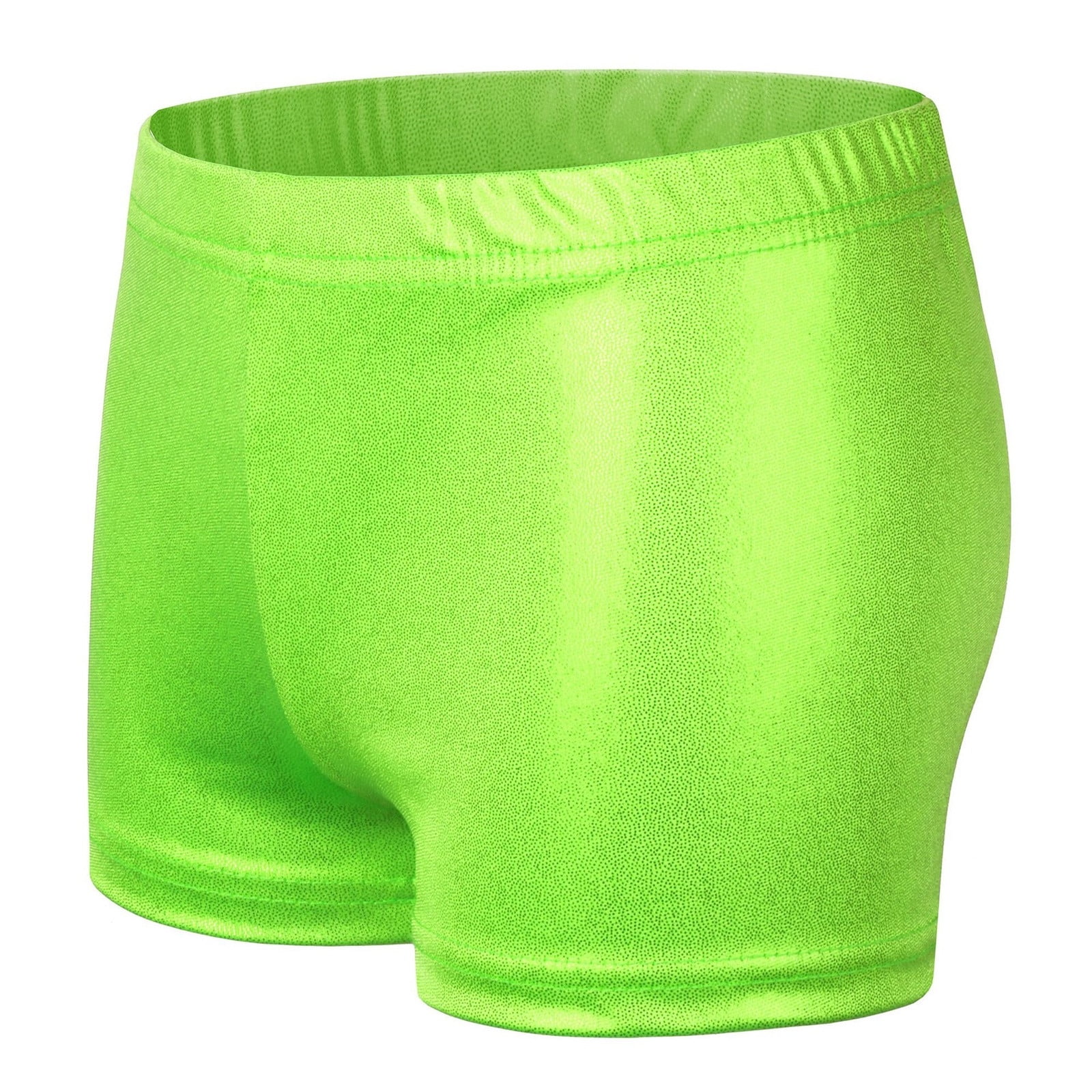 Kids Girl Elastic Waist Shiny Metallic Ballet Dance Shorts Bottoms for ...