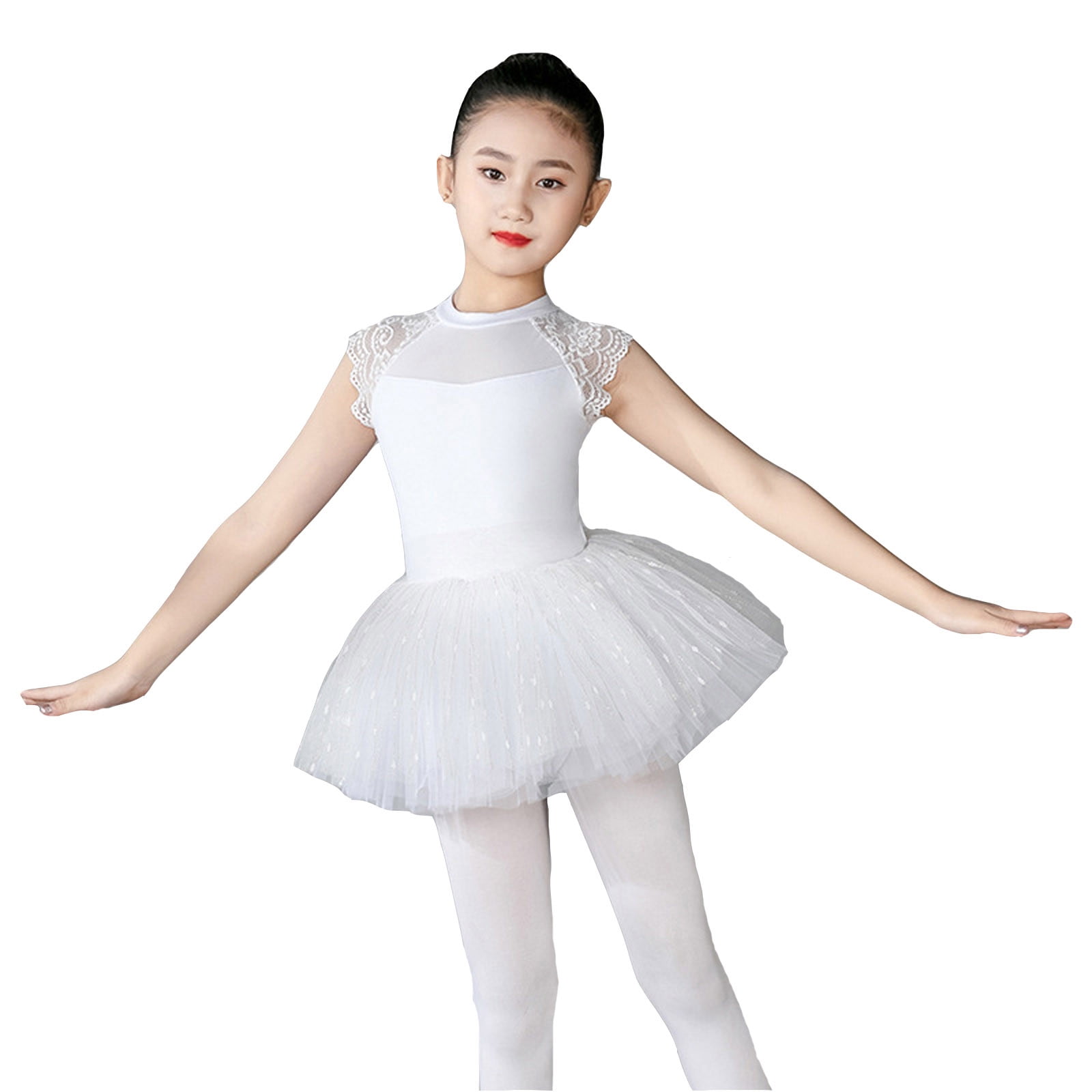 Kids Girl Kid Girls Ballerina Dancewear Ballet Dance Dress Lace Short ...