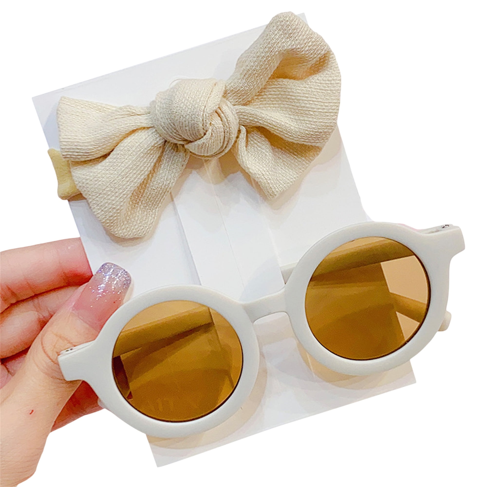 Kids Girl Sunglasses and Headband Lightweight Sun Protection Glasses ...