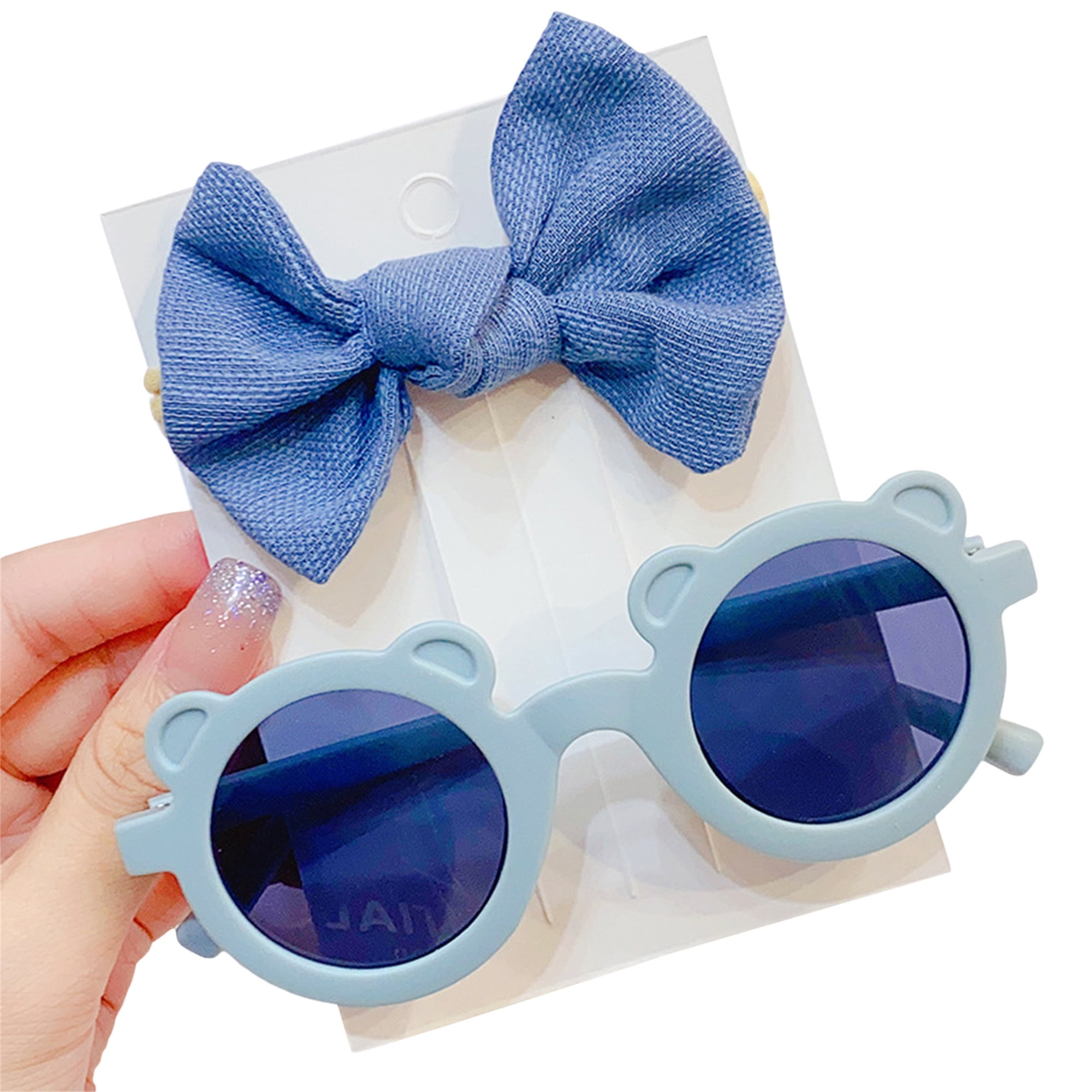 Kids Girl Sunglasses and Headband Lightweight Sun Protection Glasses ...