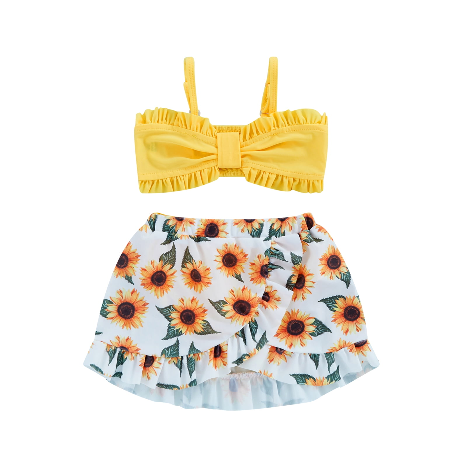 Kids Girl Swimsuits and Cover-up Summer Floral/ Tie Dye Print Camisole ...