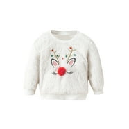 Holiday Time Girls Embellished Christmas Sweater, Sizes 4-18 & Plus ...