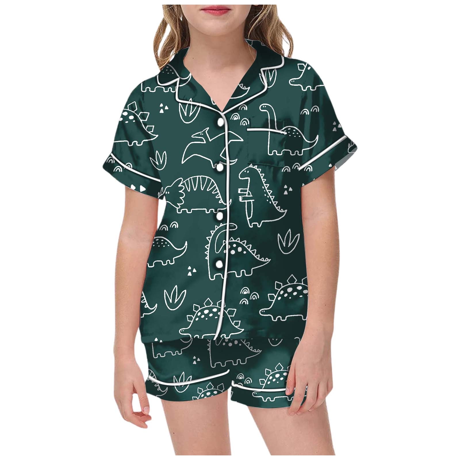 Kids Girl's Two Piece Outfits Kid DIY Painted Homewear Set Colouring ...