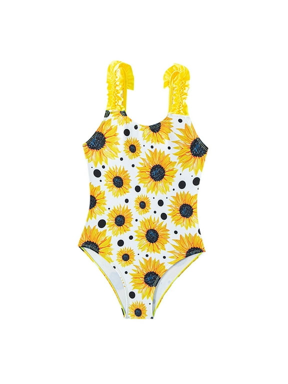 YUIVH Toddler Girl Bathing Suit Swimsuit For Girls Cute Bathing Suit ...