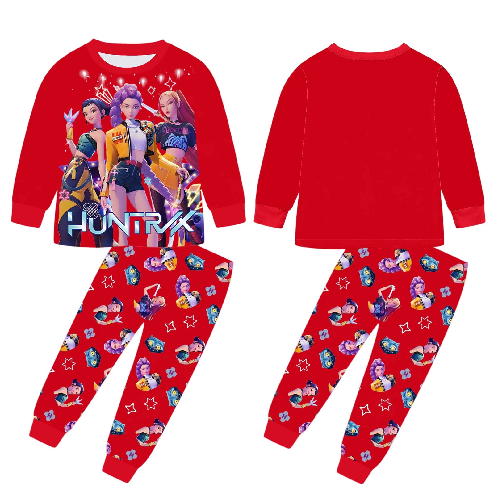 Kids Girls 2-Piece Clothing Set Long Sleeve Shirt and Pants Outfit for ...