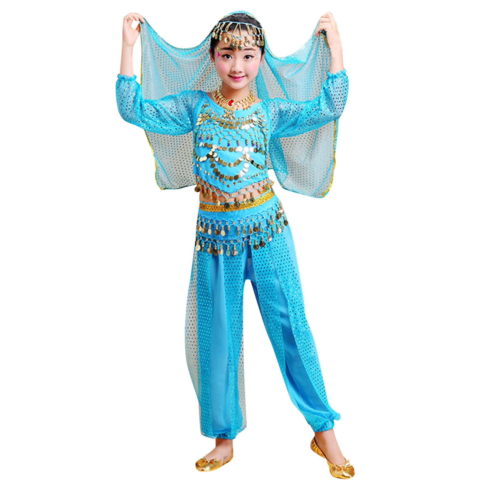 Kids Girls Belly Dance Teen Outfits Girl Performance Sets New Teen Girl ...