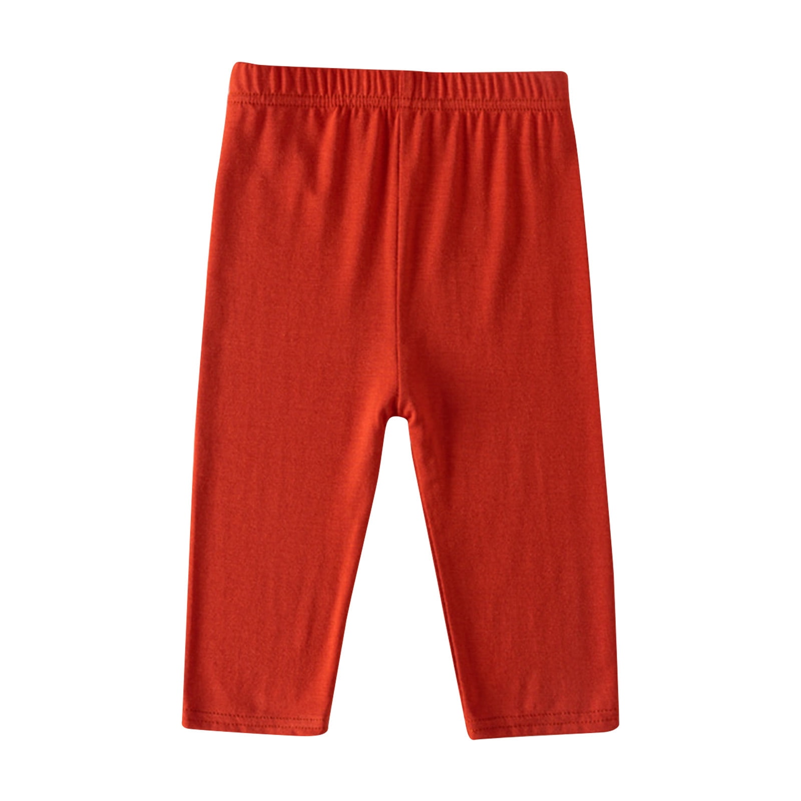 Kids Girls Bike Shorts Solid Color Stretch Elastic Waist Cartwheel ...