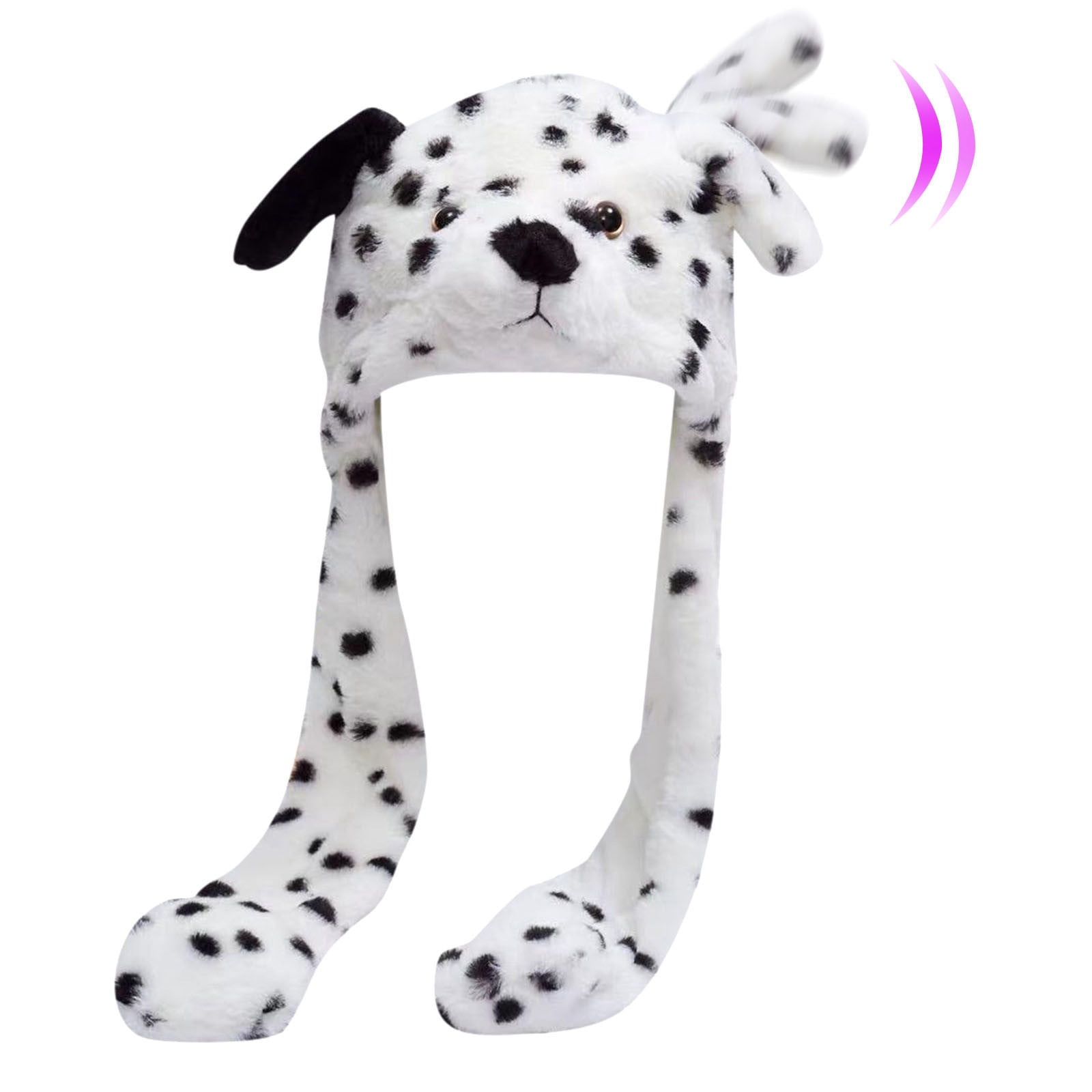 Kids Girls Boys Animal Hat With Plush Moving Ears Jumping Beating Hat ...