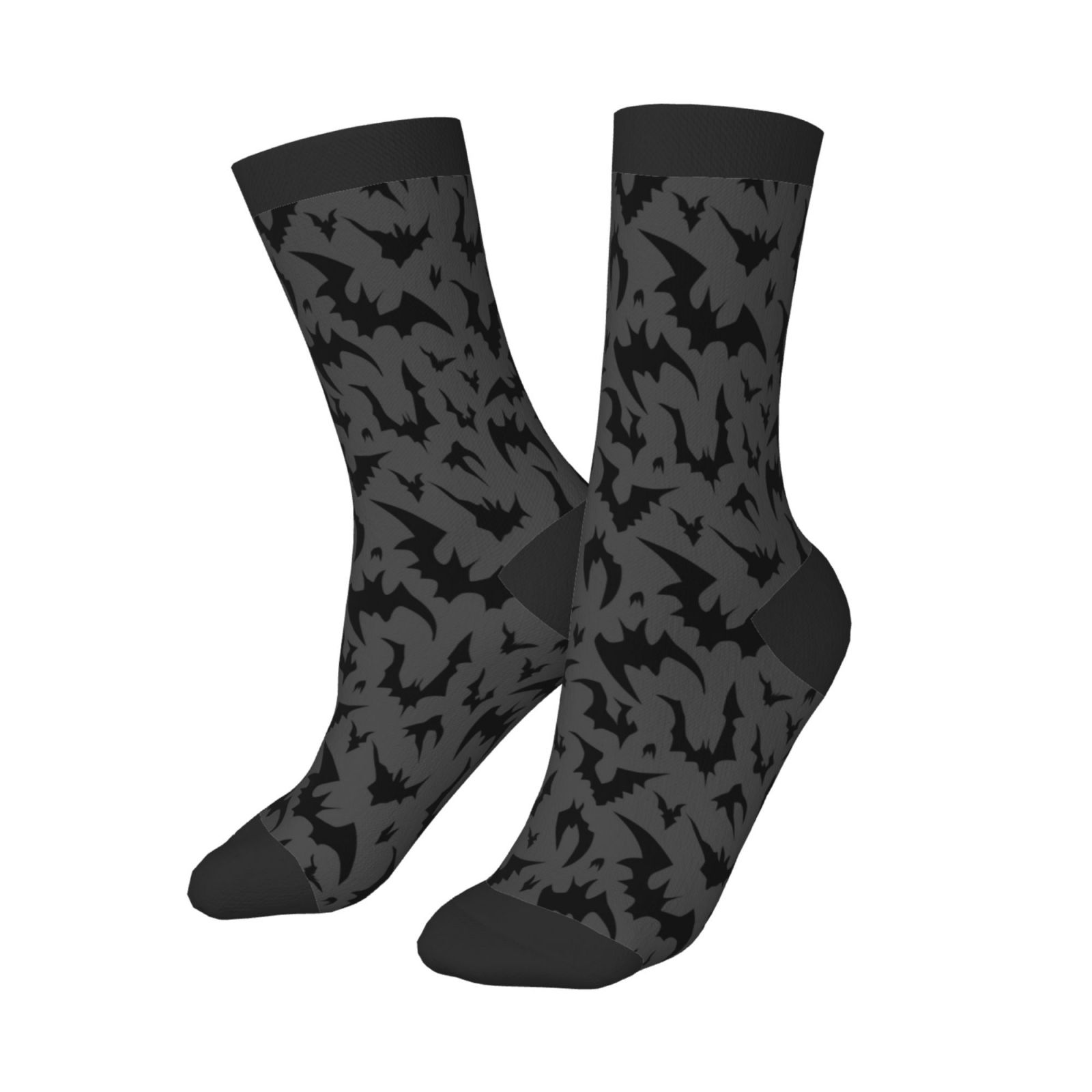 Kids Girls Boys Socks - Flying bats cool dark grey Comfort Breathable ...