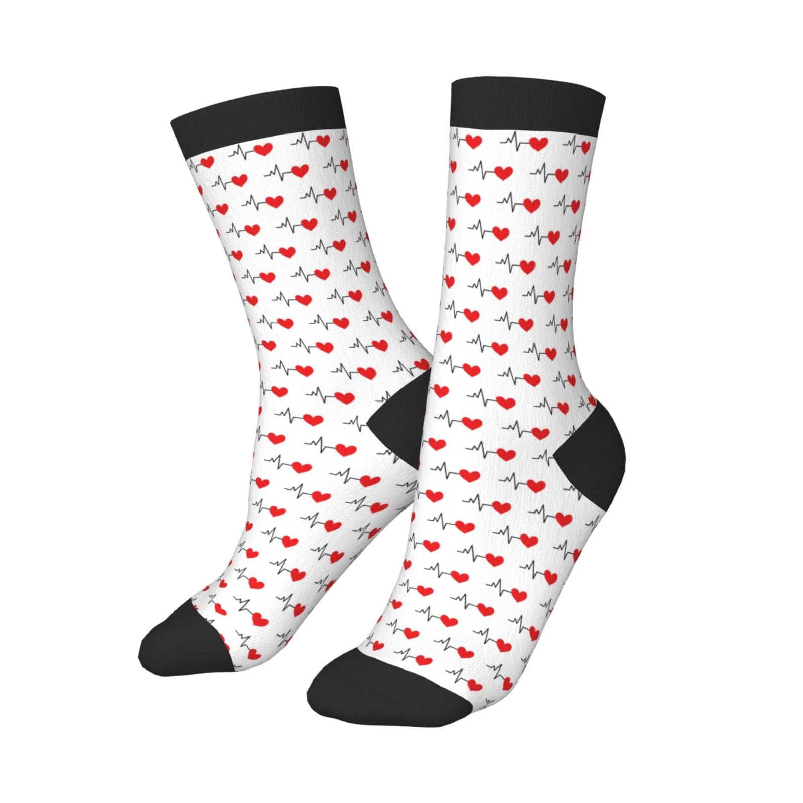 Kids Girls Boys Socks - Heartbeat Symbol Comfort Breathable Crew Socks ...
