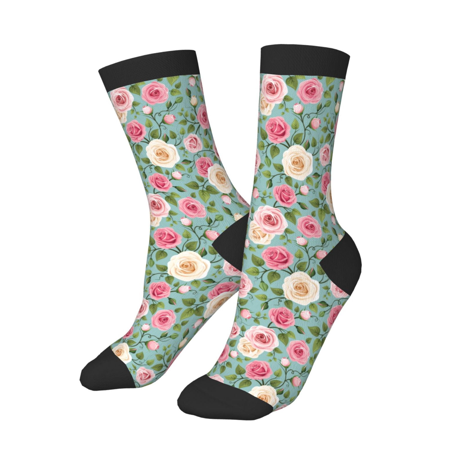 Kids Girls Boys Socks - Rose Flowers Temg Breathable Athletic Crew ...