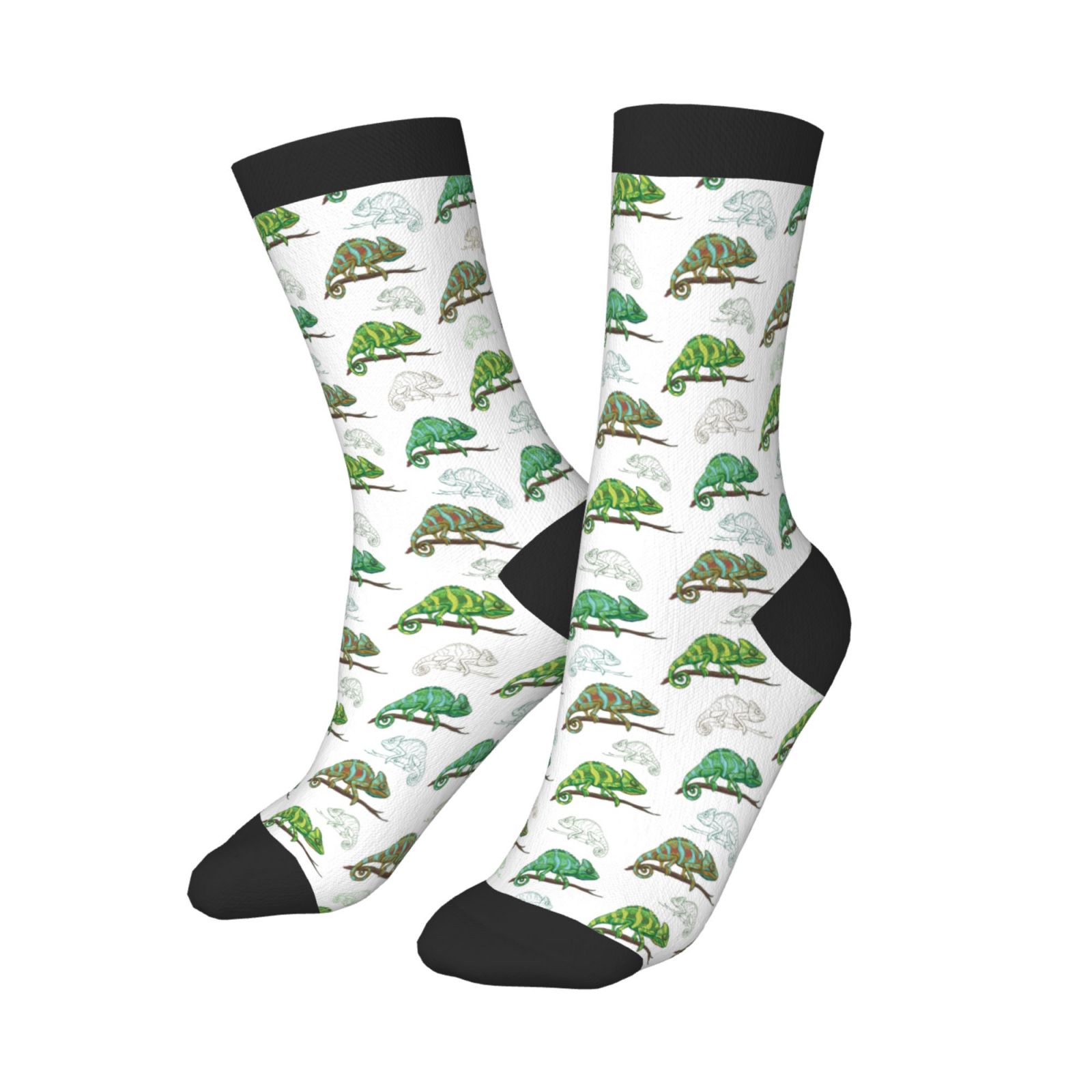 Kids Girls Boys Socks - cartoon cute lizard chameleon Breathable ...