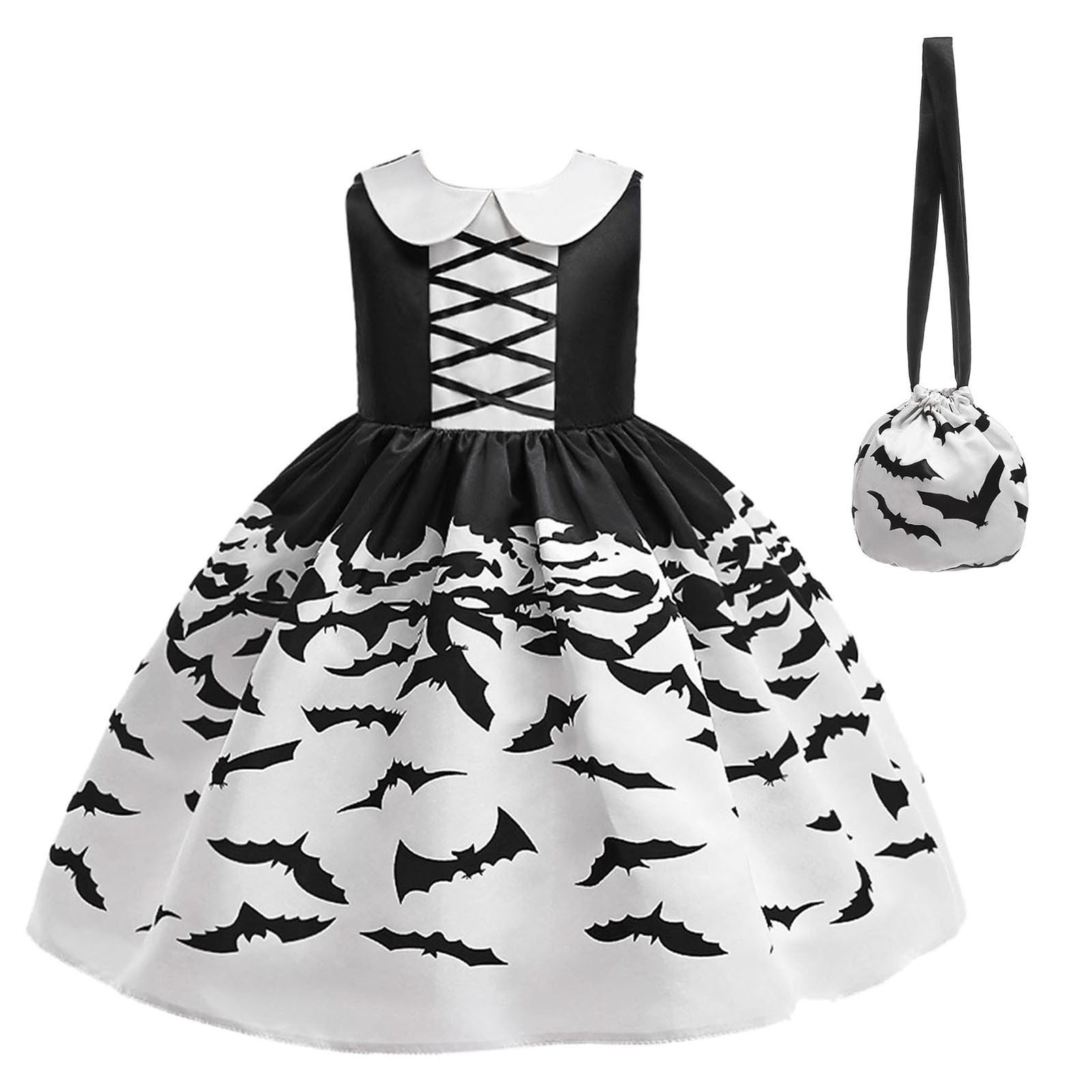 Kids Girls Cartoon Pageant Dress Party Child Gown Princess Dress Bag ...
