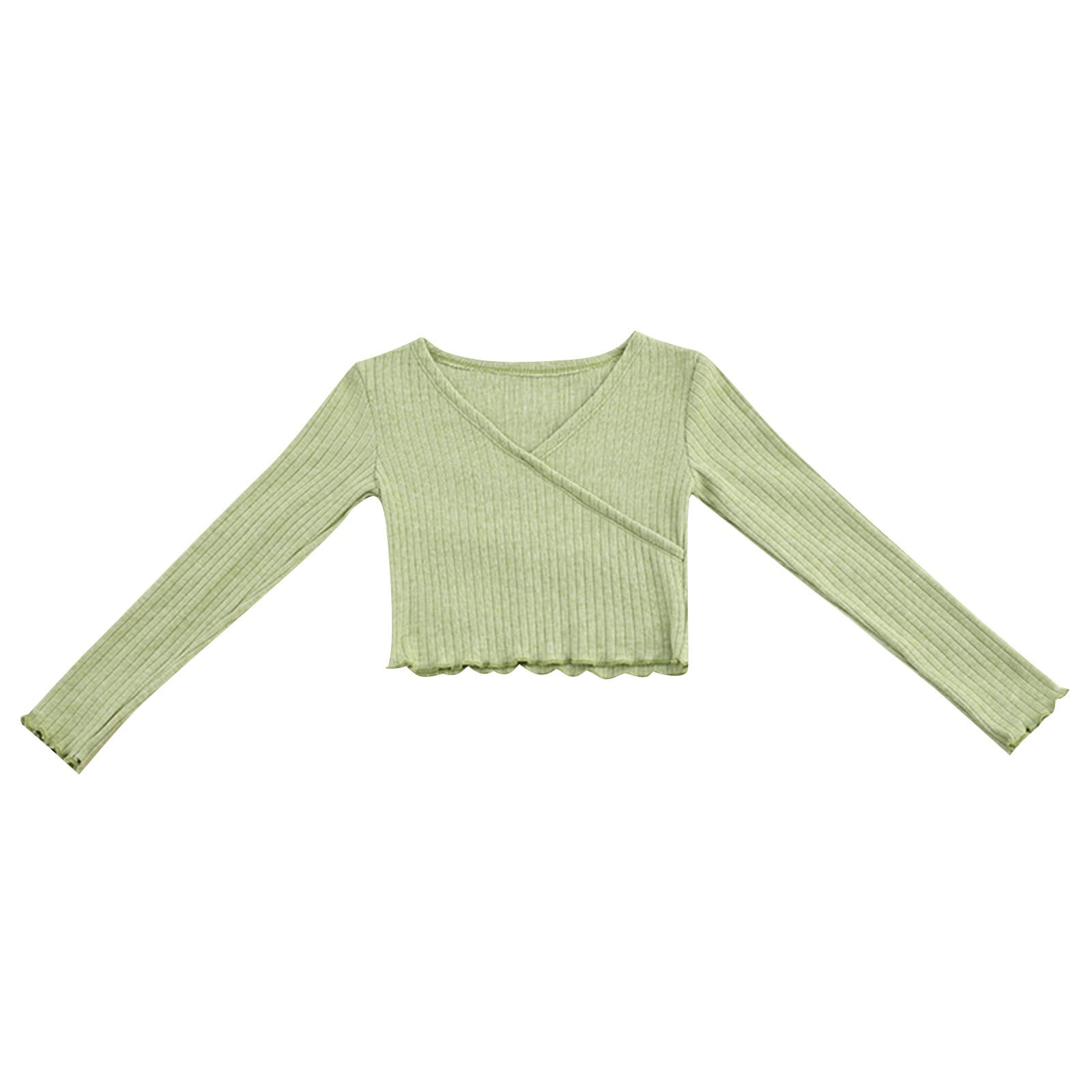 Kids Girls Dance Clothing Long Sleeve Sweaters Practice Outfits Warm Up ...