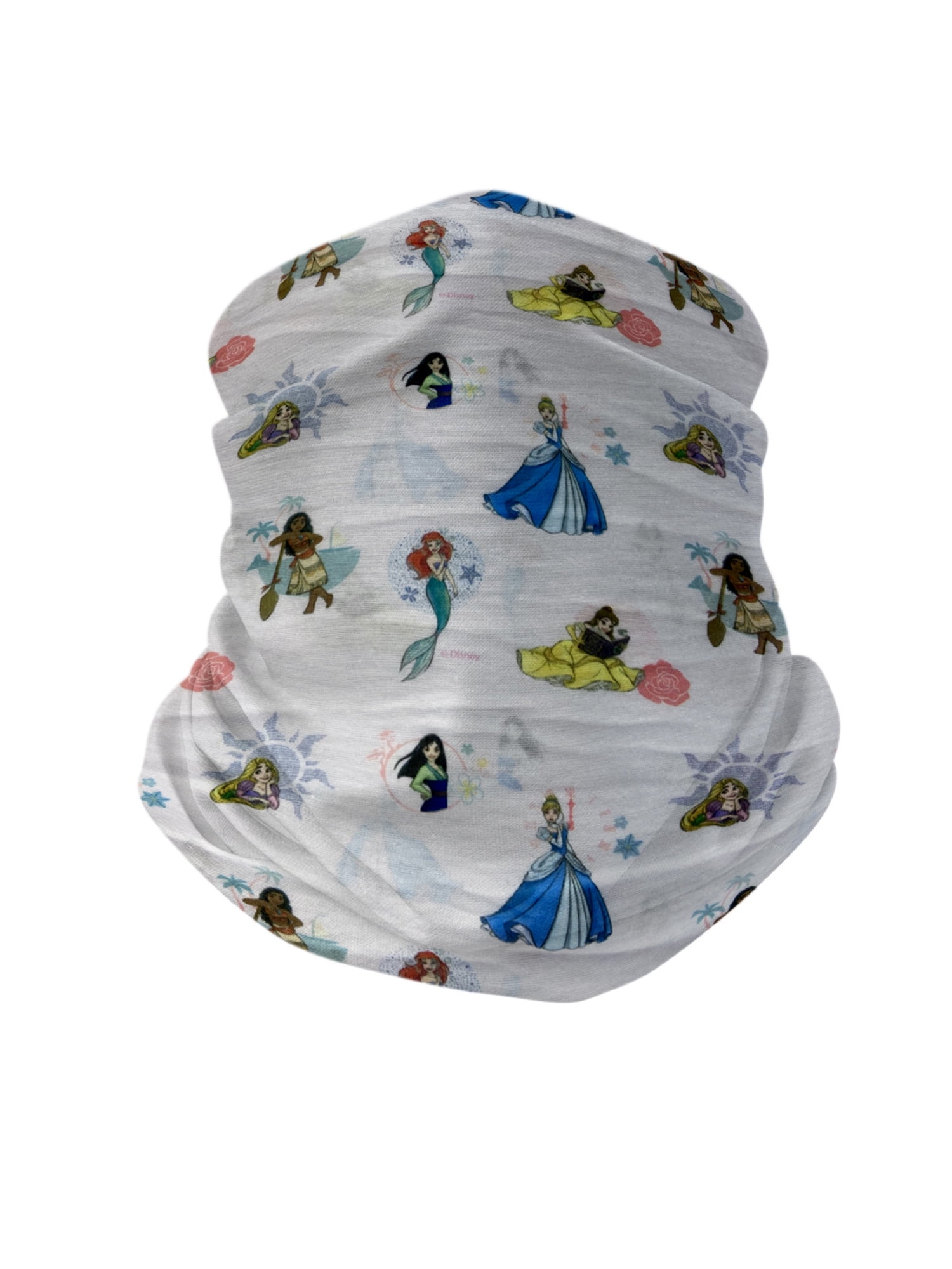 Kids Girls Disney Princess 10 Pack All-Over Print Neck Gaiter Wrap ...
