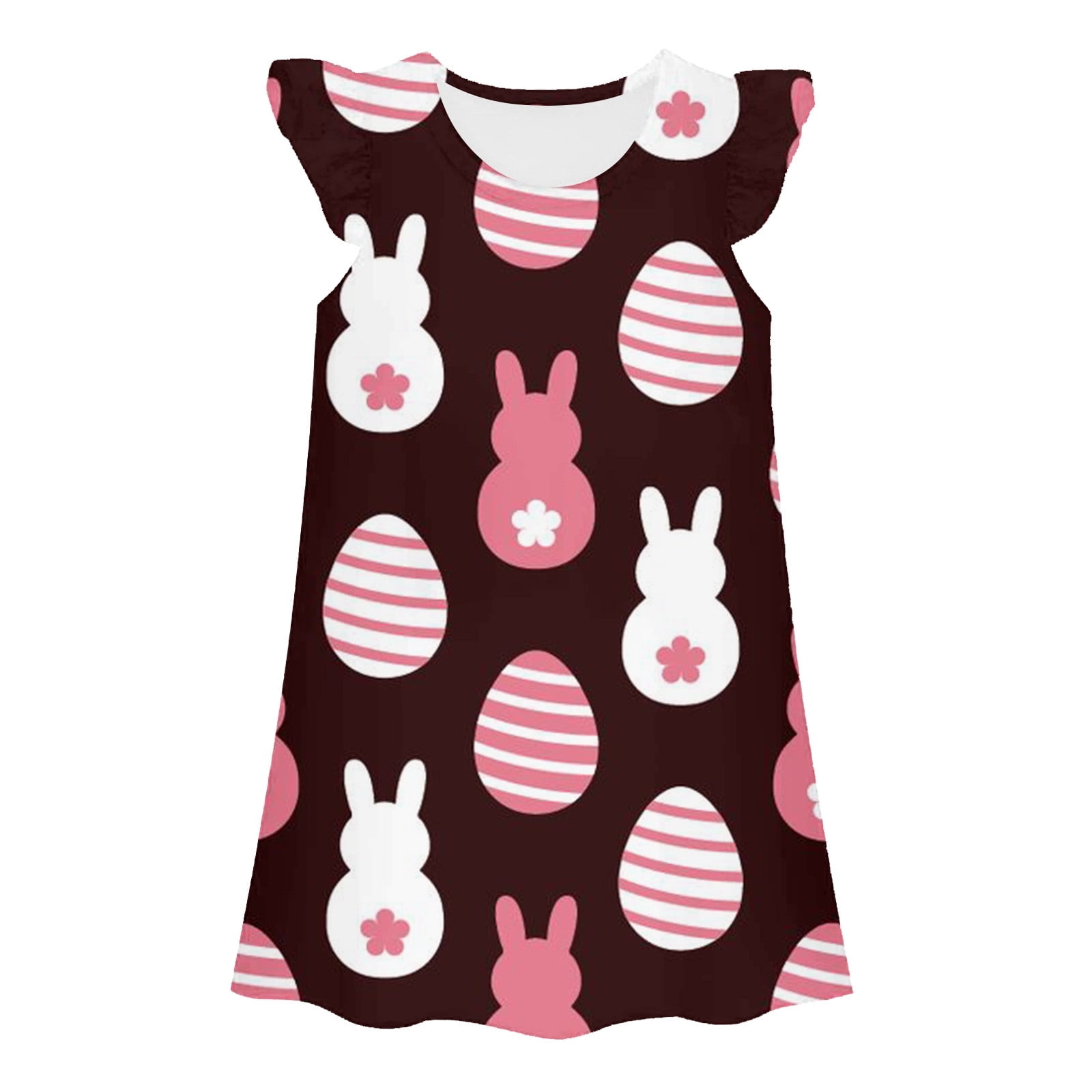 Kids Girls Easter Pajamas Set Cartoon Rabbit Sleeveless Trendy ...