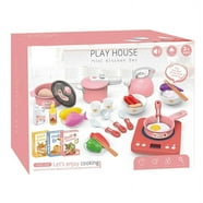 Robud Wooden Play Kitchen Set, Toy Washer & Dryer for Kids/Toddlers Age ...