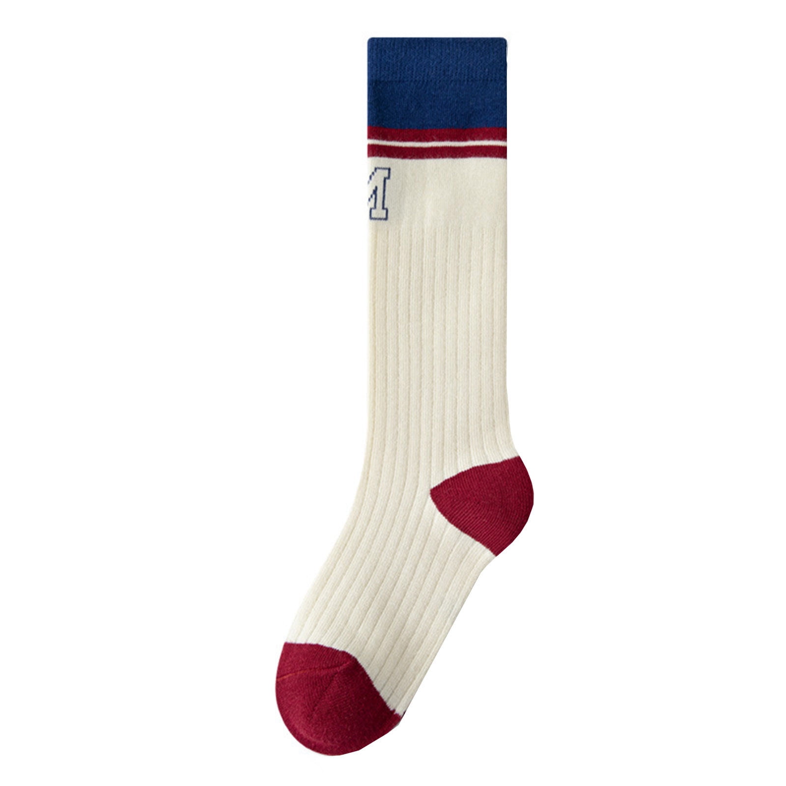 Kids Girls Knee High Socks Cute Sport School Fashion Stripe Sock Boy ...