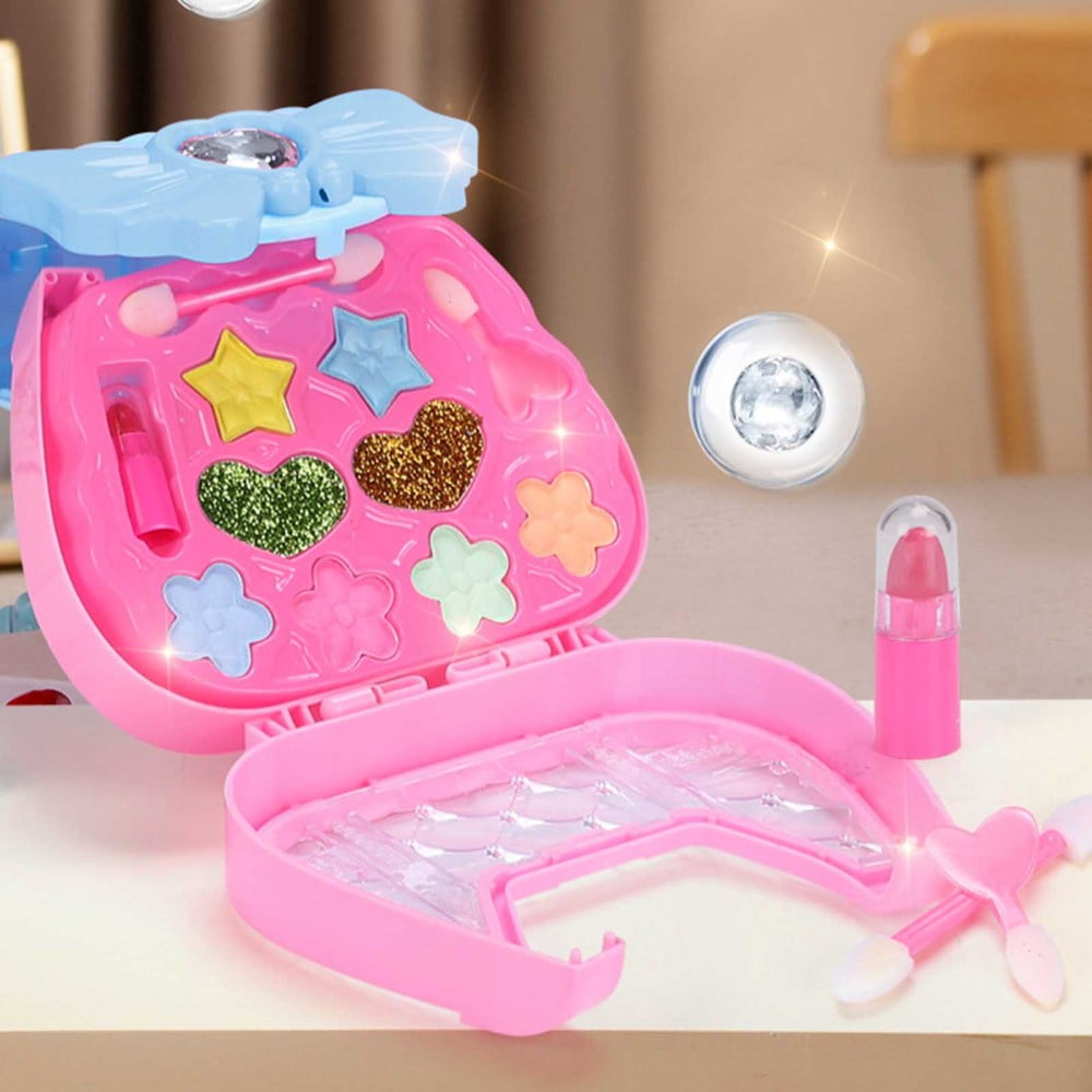 Kids Girls Makeup Set Kids Eco-friendly Cosmetic Pretend Play Kit for ...