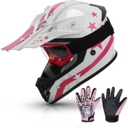 TCMT Kids & Teens DOT Approved Motorcycle Helmet, L, Pink Butterfly ...