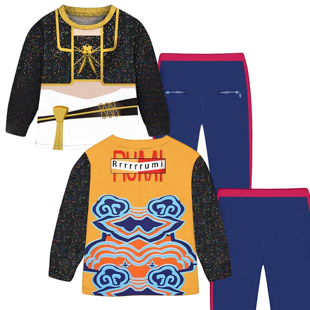 Kids Girls Outfits Rumi K-Pop Singer Demon Hunter Clothes 4-16 Y 120 ...