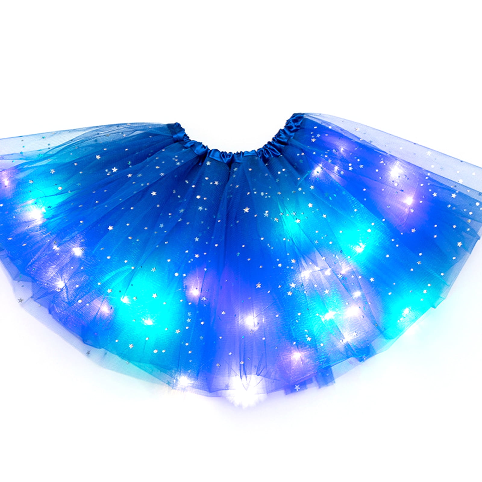Kids Girls Princess Skirts Princess Dance Pleated Shiny Party Costume ...