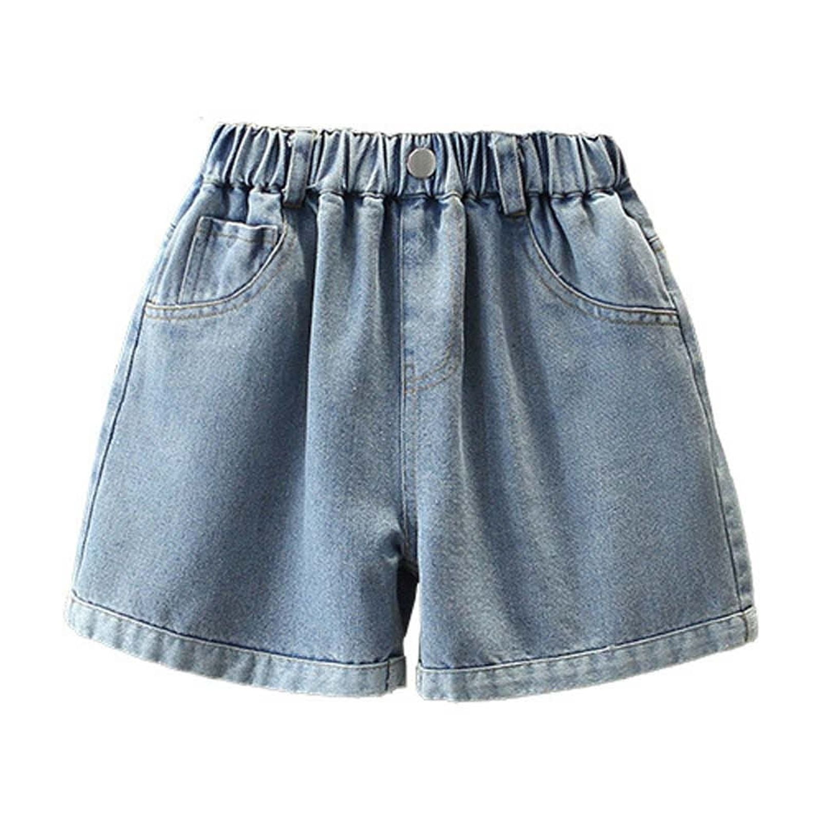 Kids Girls' Shorts Teen Girls Jeans High Waisted Denim Shorts Summer ...
