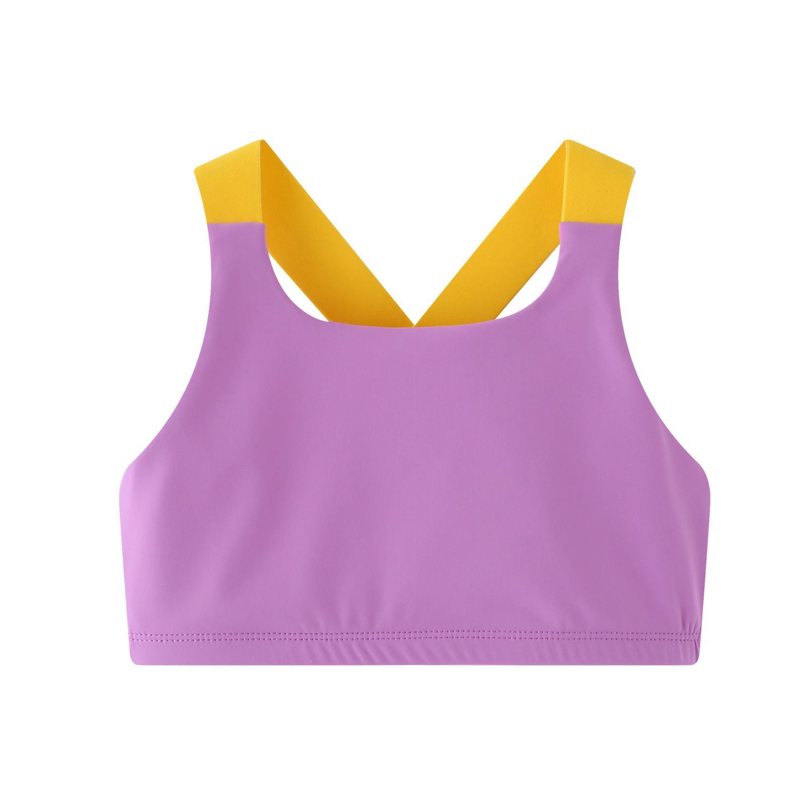 Kids Girls Sport Bra Sleeveless Crop Top Criss Cross Back Vest for ...