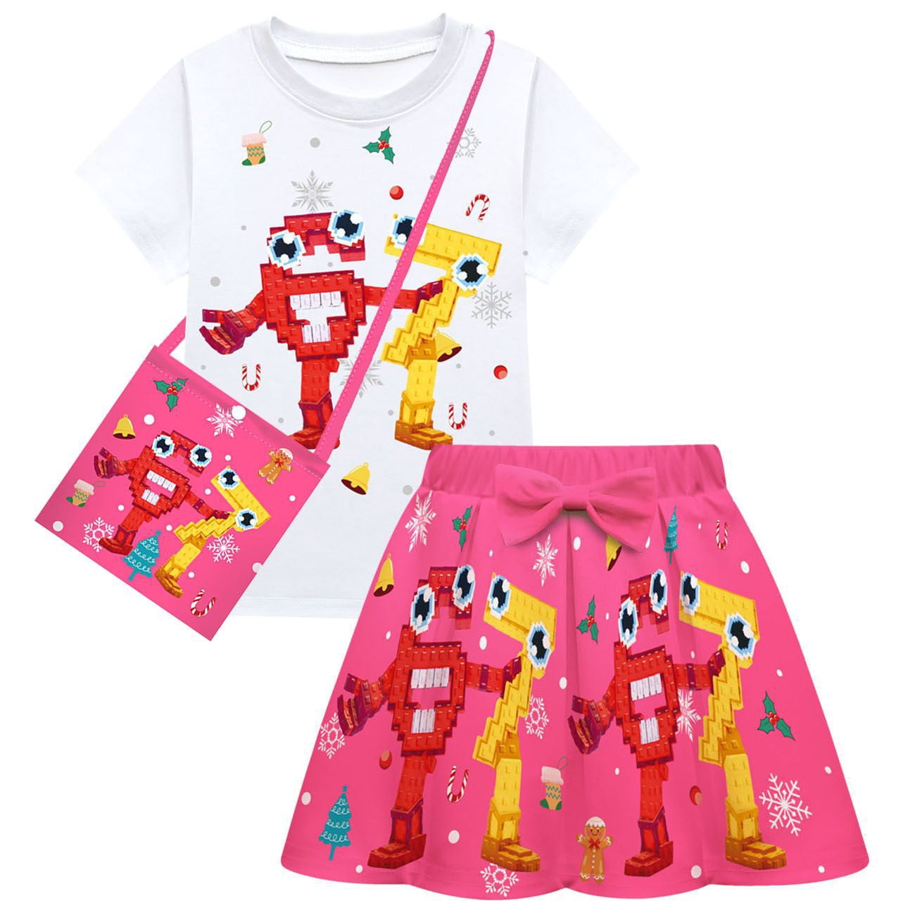Kids Girls Steal A Brainrot Anime Cartoon Graphics Printed Costume ...