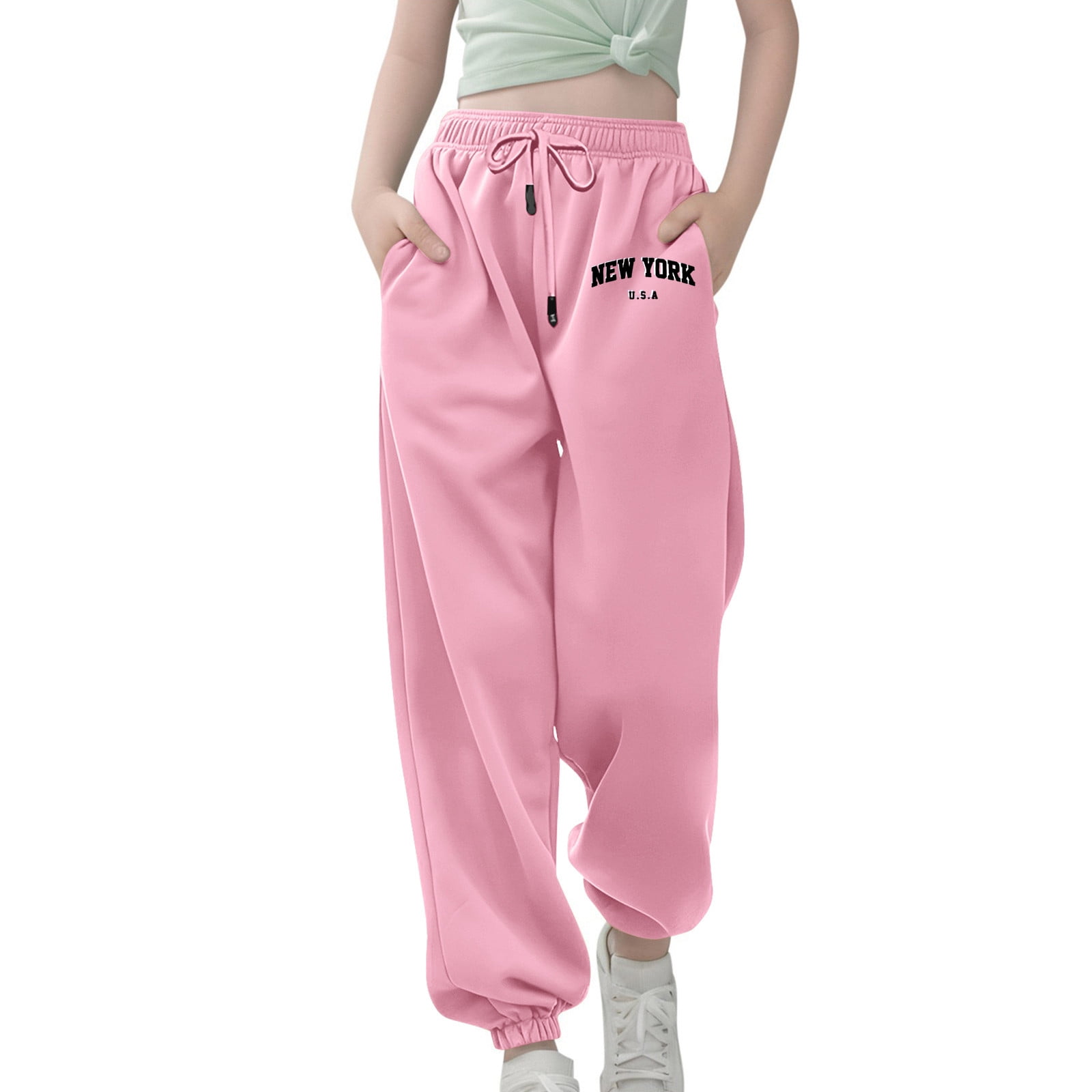 Kids Girls Sweatpants Girlss Active Pants Tween Girls Trendy Clothes 4 ...
