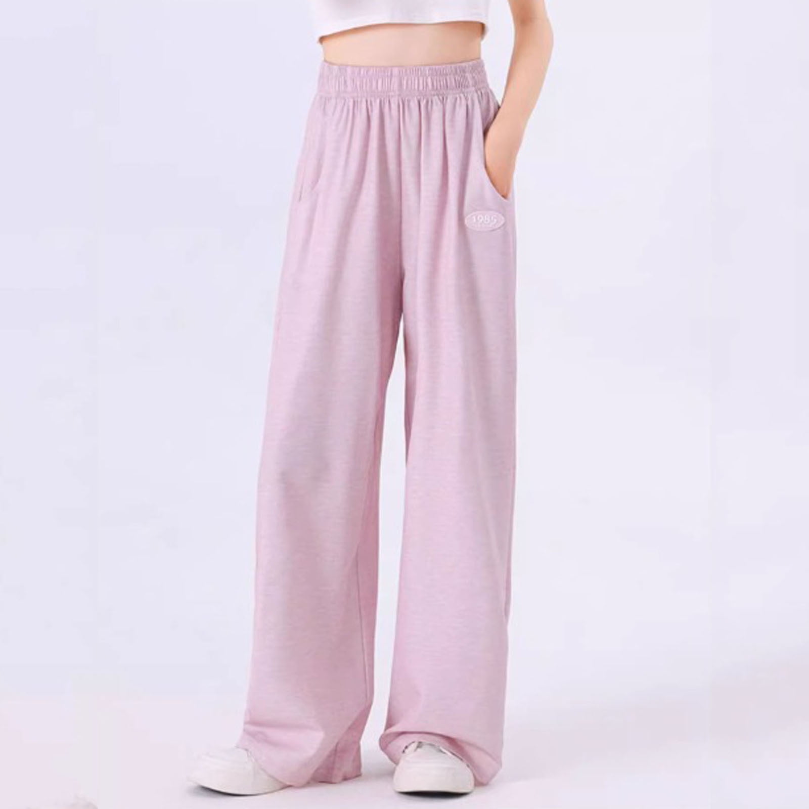 Kids Girls Sweatpants Oversized Wide Leg Pants Girls Girls Grey ...