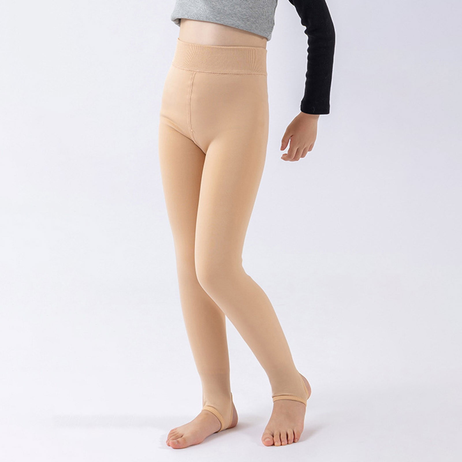 Kids Girls Tights Soft Leggings Children's Tights With Non Sole Warm Tights And Leggings Youth ...