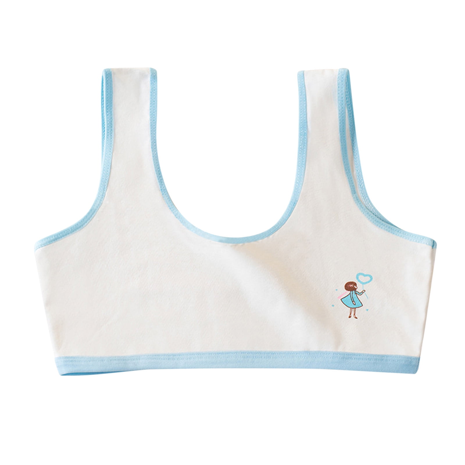 Kids Girls Underwear Cotton Bra Vest Children Underclothes Sport Undies ...