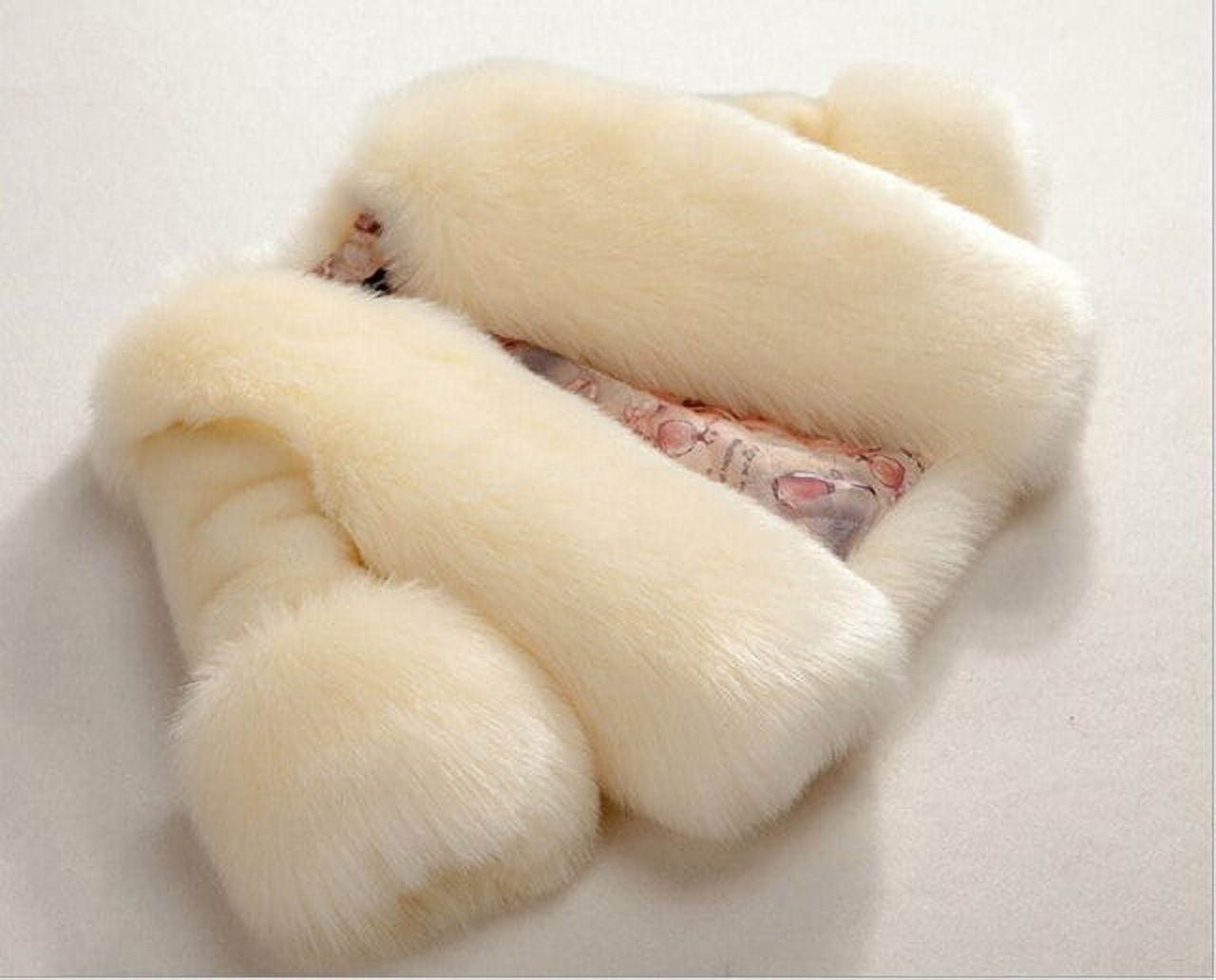 Kids Girls Winter Fur Coat 2019 Elegant Warm Teenage Girl Faux Fur ...