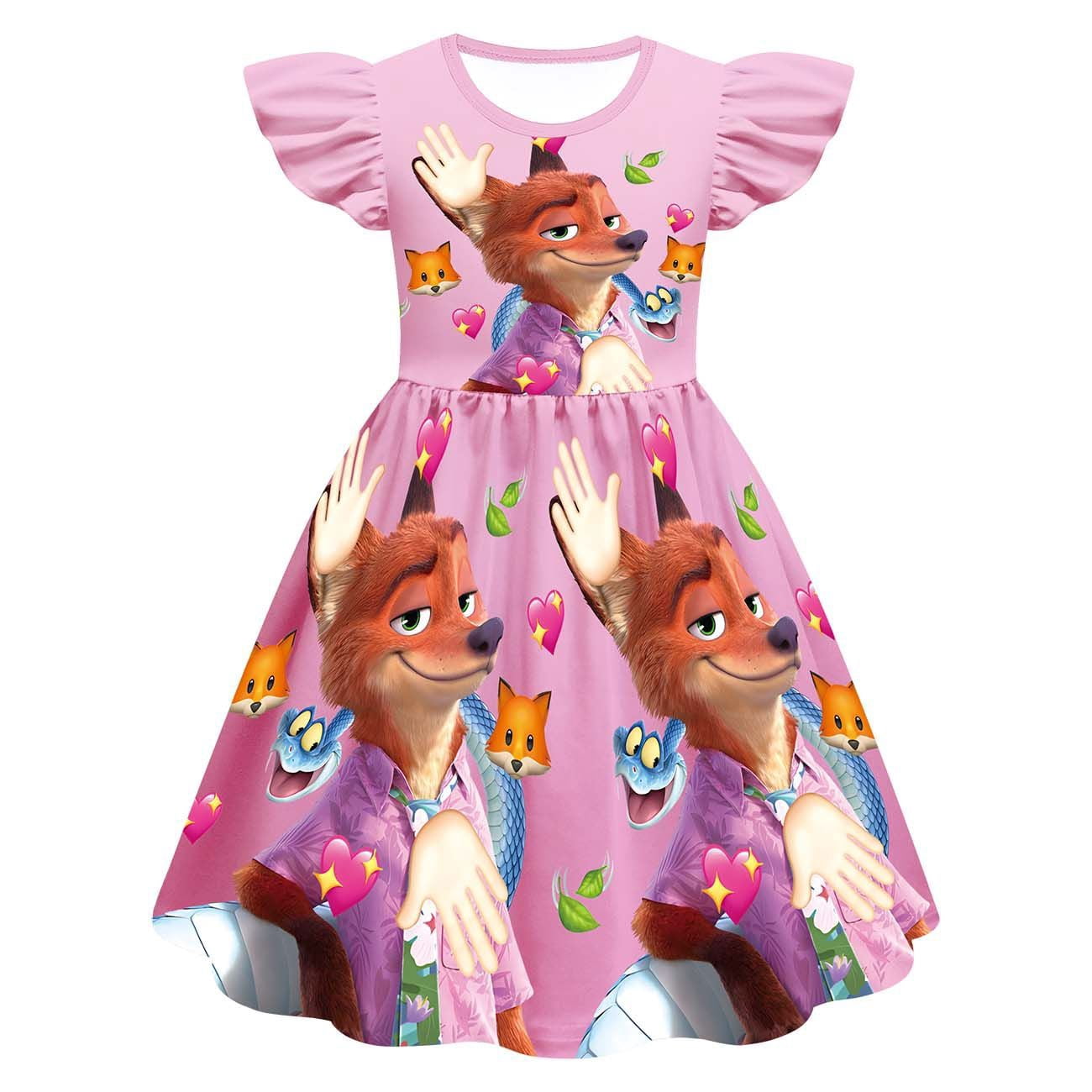 Kids Girls Zootopia2 Nick Judy Gary Snake Movie Cartoon Graphics ...
