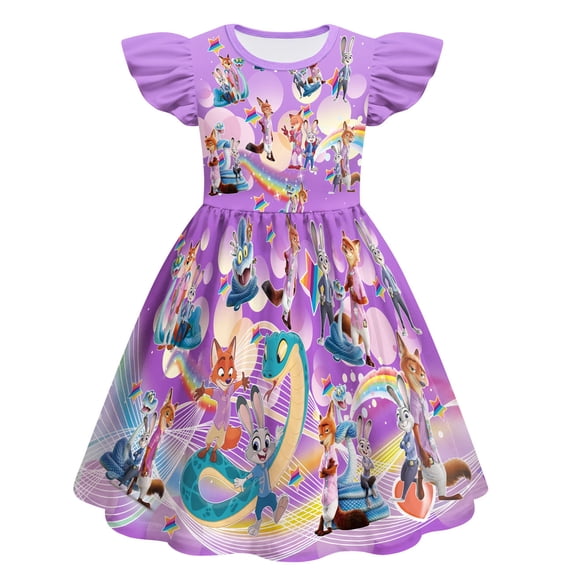 Kids Girls Zootopia2 Nick Judy Gary Snake Movie Cartoon Graphics ...