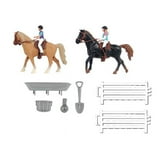 Kids Globe KG640072 1-24 Scale 2 Horses with Riders & Accessories ...