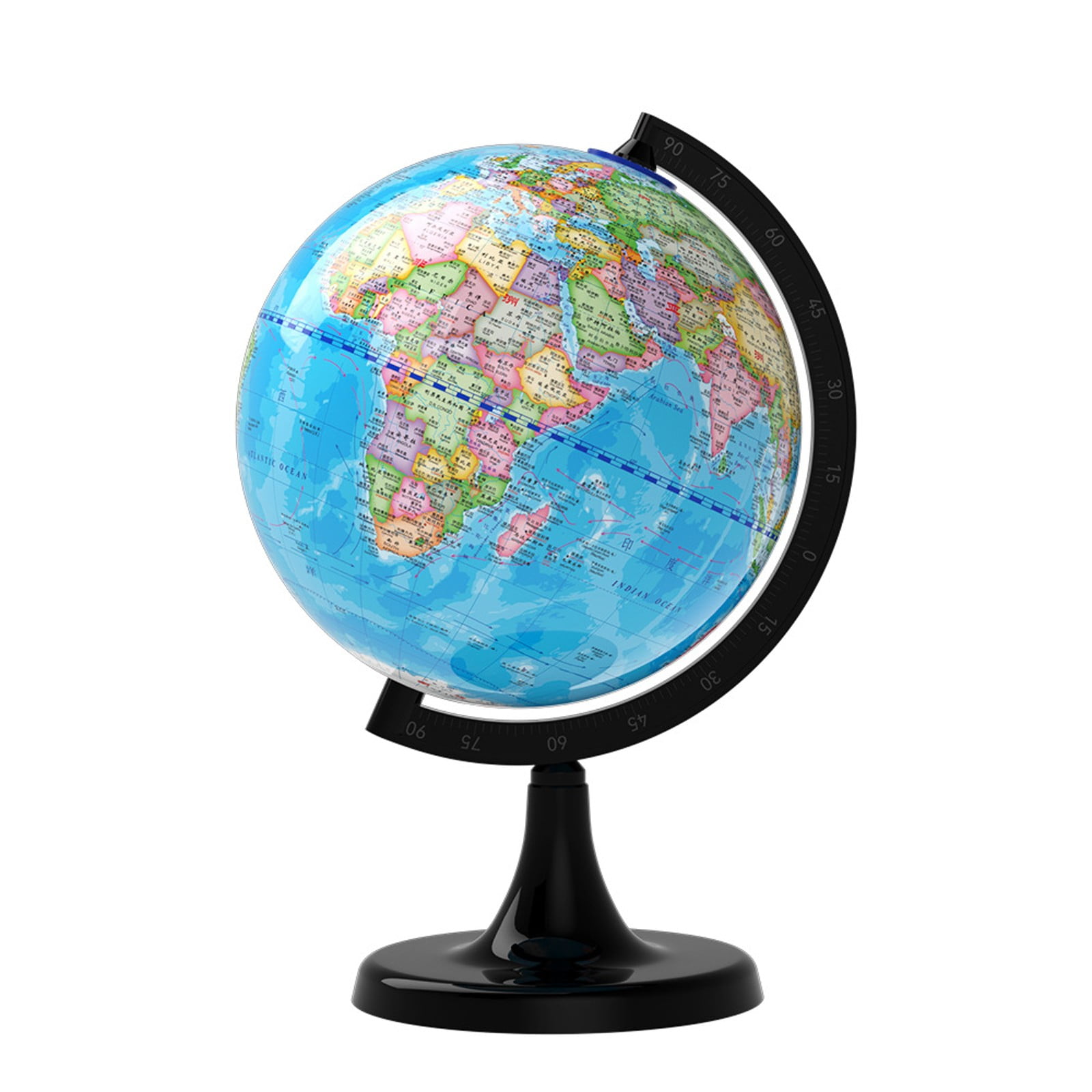 Kids Globe With Led Light Up Feature Educational World Map Geography ...
