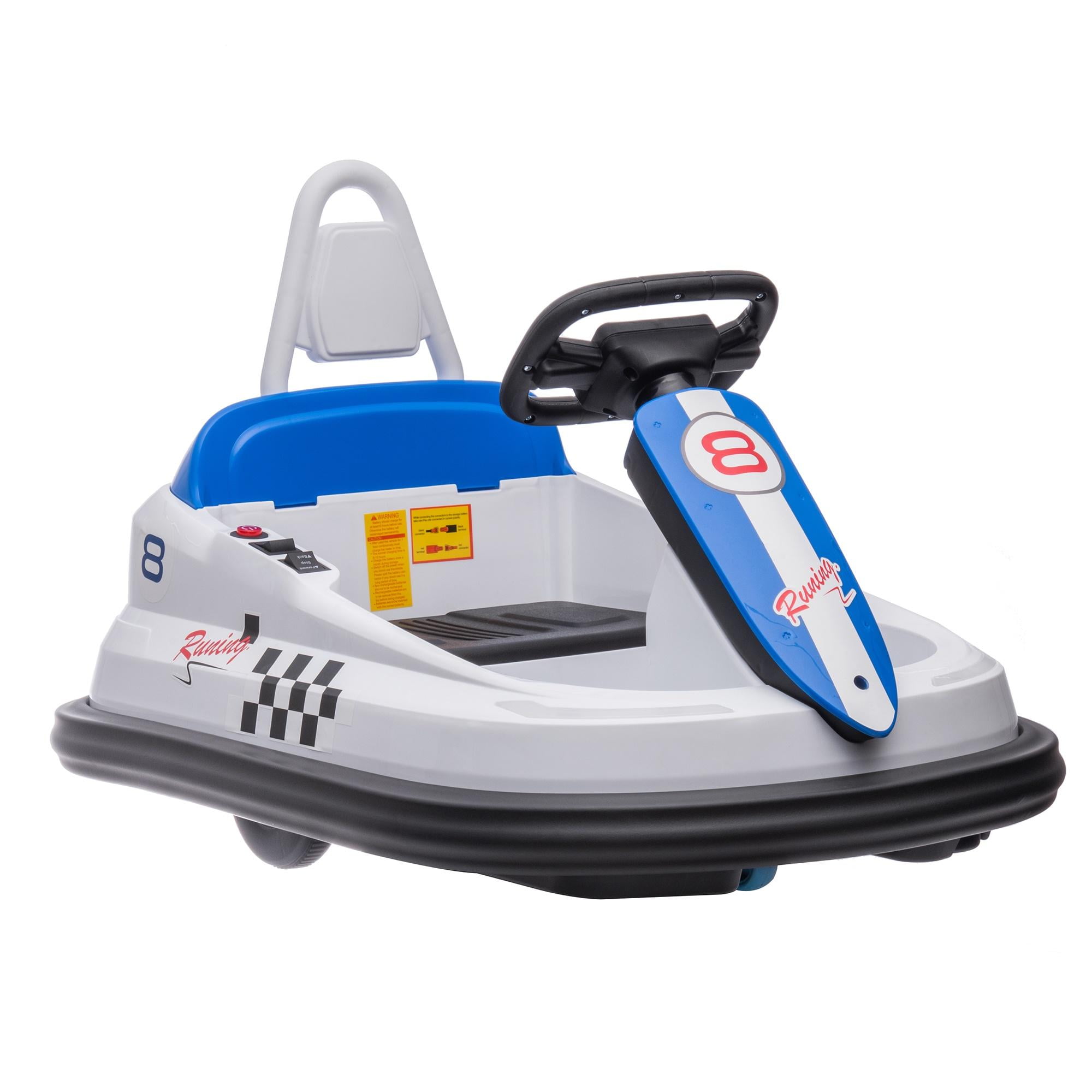 Kids Go Kart , 6V Bumper Car Ride on with Remote Control, Bluetooth ...